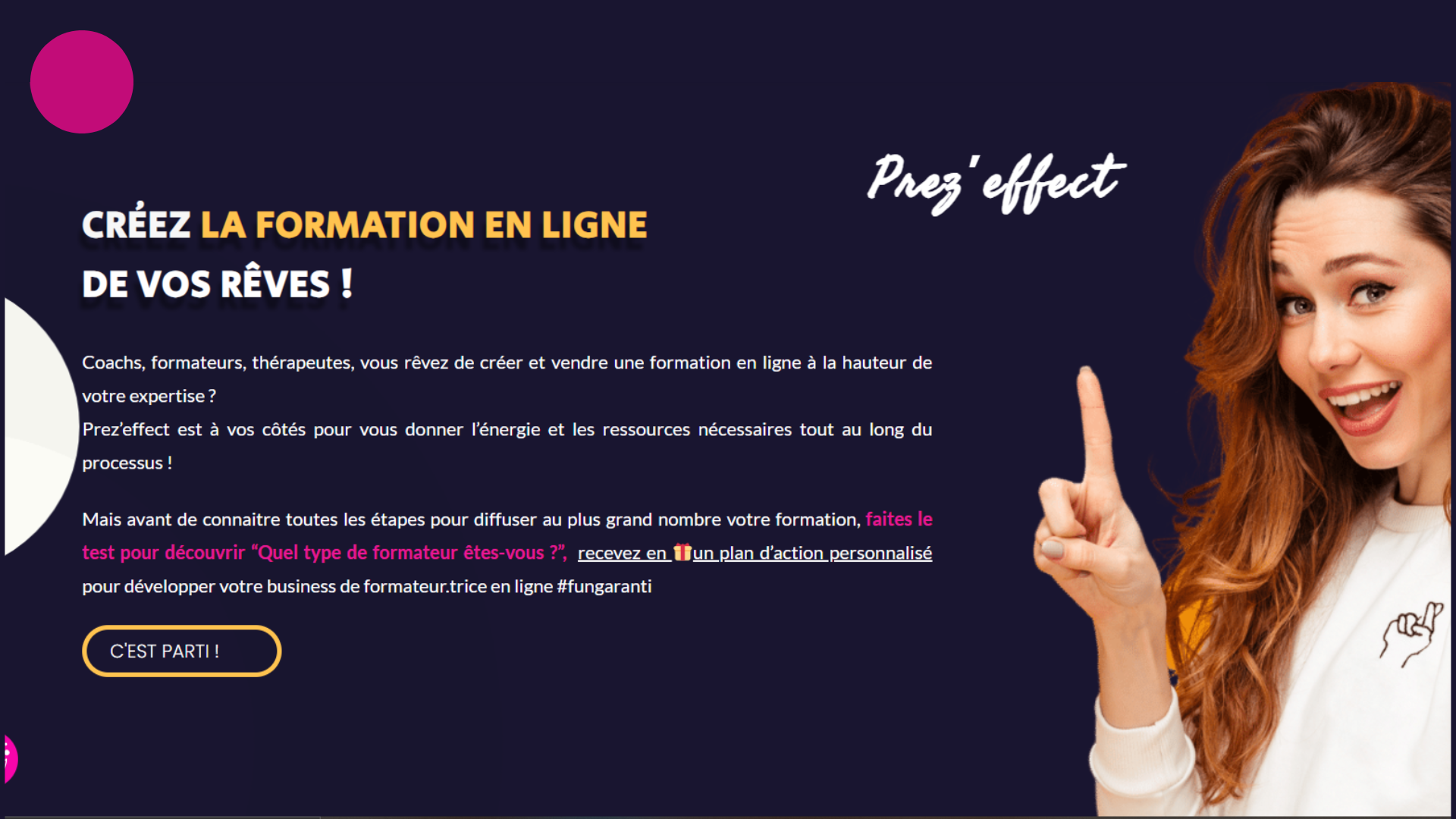 Créez la formation en ligne de vos rêves avec Prez'effect